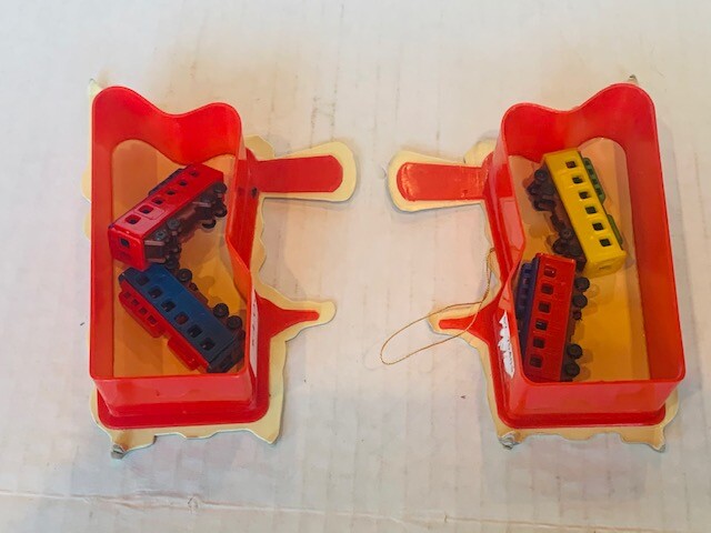 Shackman Train Set 4 Piece vtg 1983 toy case locomotive railroad ...