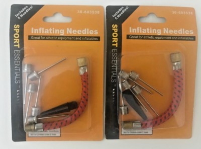 2 x 7Pc Inflating Needles-Sport Balls/ Tires-Air Pin Pump-Athletic ...