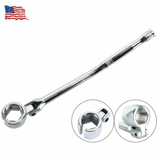 Oxygen Sensor Wrench O2 Flexible Head 7/8" Auto Repair 22mm Hex 6pt ...