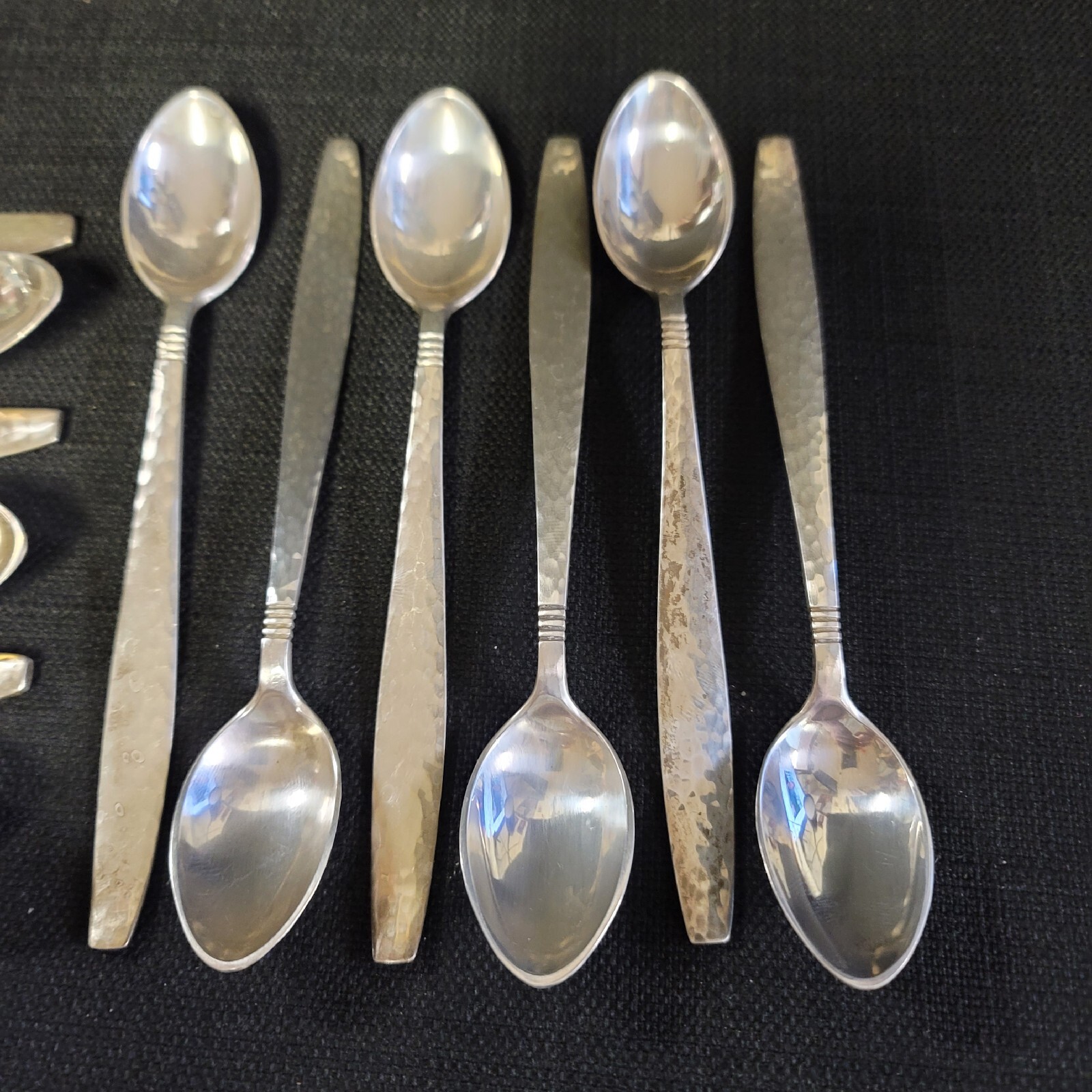 Set Of 12 Swedish Modern Allen Adler Sterling Silver 6 1/2" Tea Spoon ...
