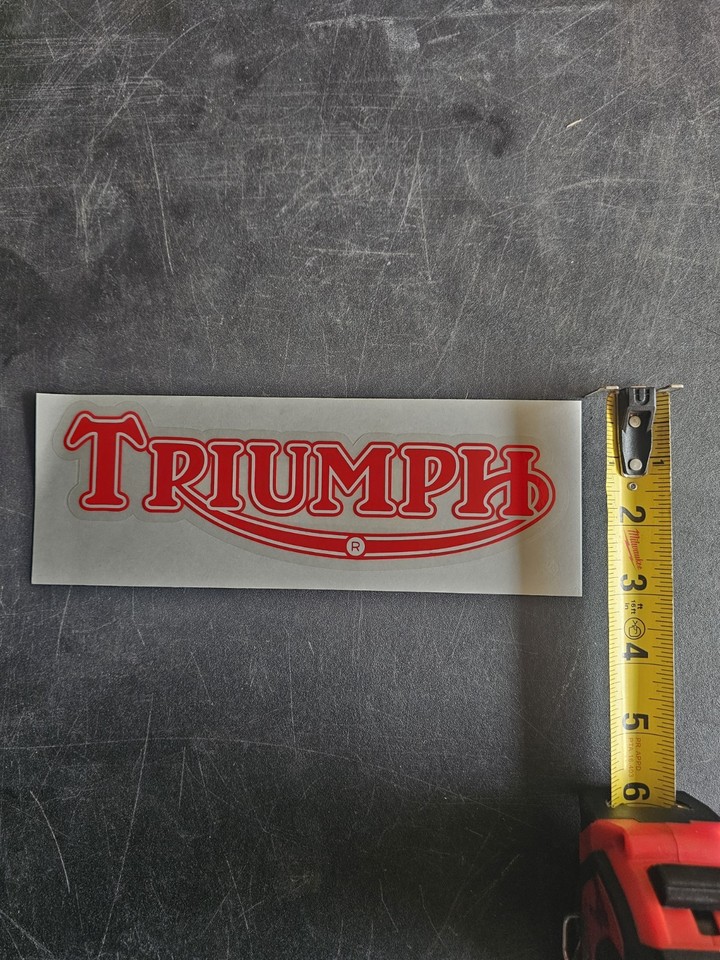 Vintage Triumph motorcycle decals stickers 8½X3 Set Of 2 | eBay