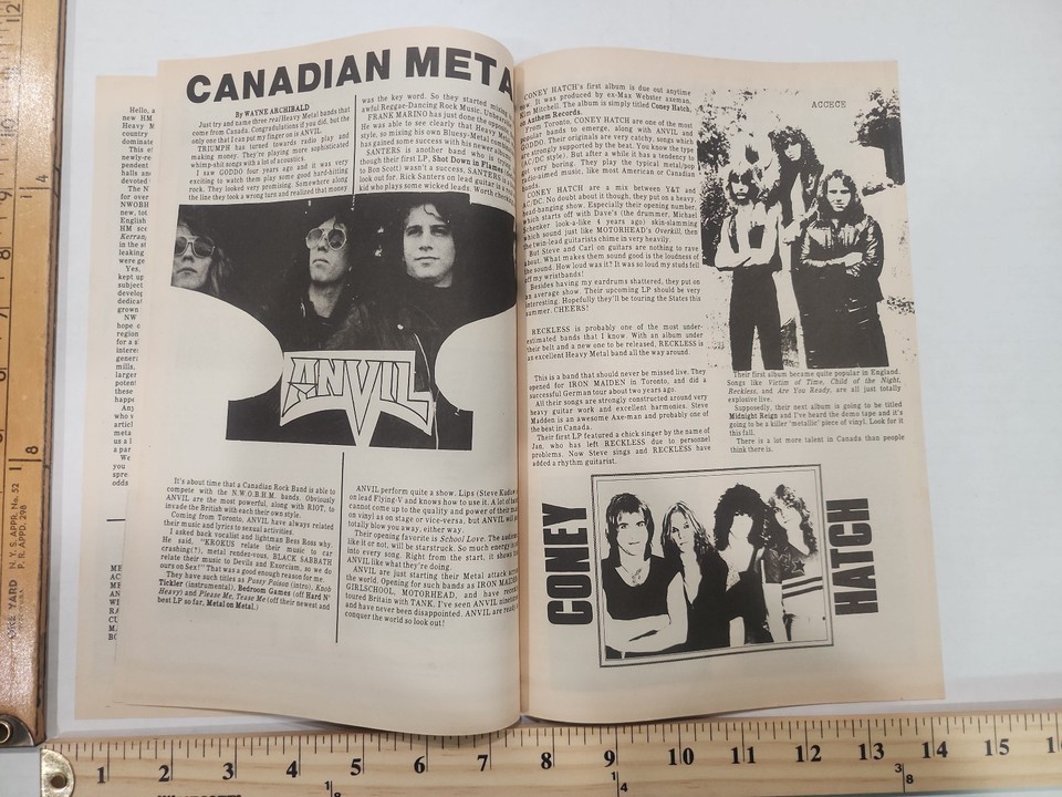 1982 Northwest Metal Fanzine Magazine #1 First Iss. Signed David ...