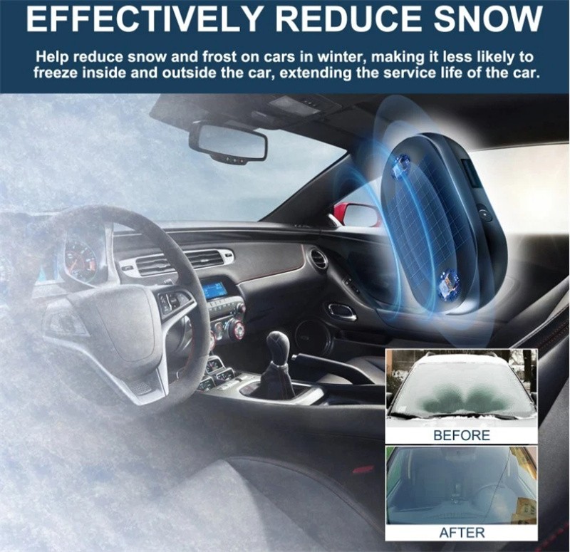 NEW Electromagnetic Car Snow Removal Device Upgrade Solar Drive Car ...