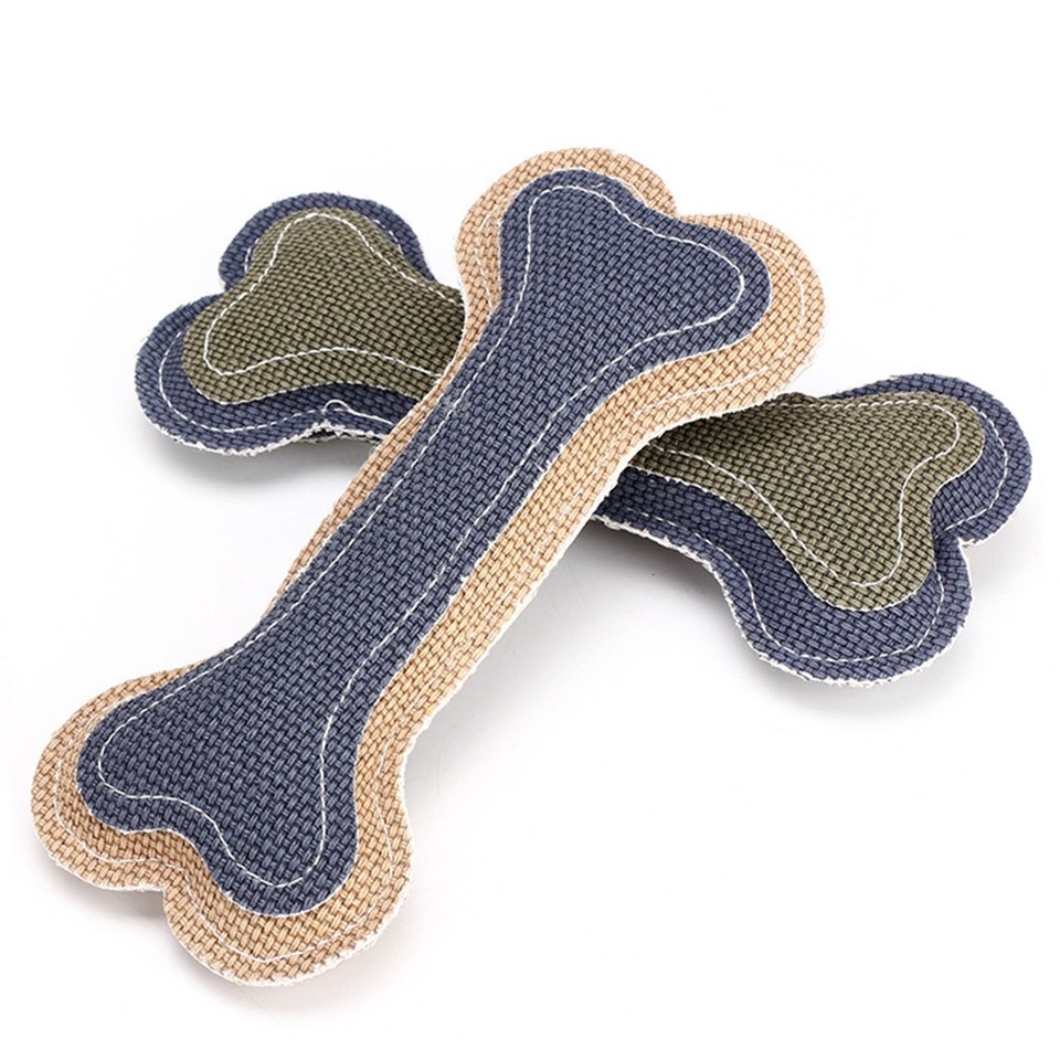 2 Pcs Dog Training Tools Puppy Chewing Toys for Teething Bones Shaped ...