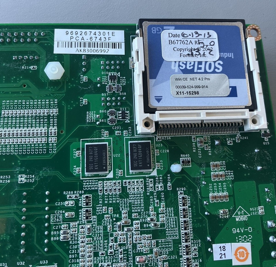 ADVANTECH PCA-6743F PCA-6743 Motherboard W/ Hilscher CIF 104-PB-R | eBay