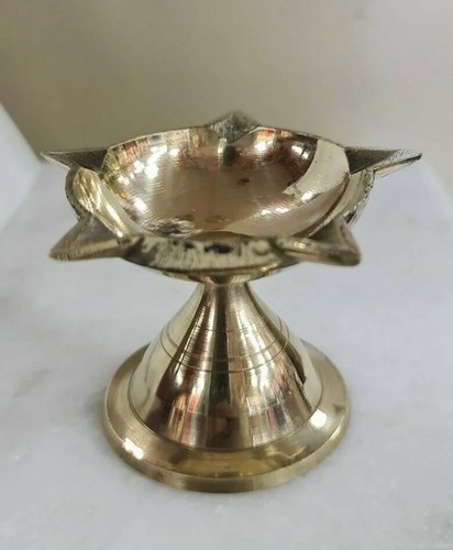 5 batti deep Diya Brass Oil Lamp Puja Aarti Religious fast ship 2.2 ...