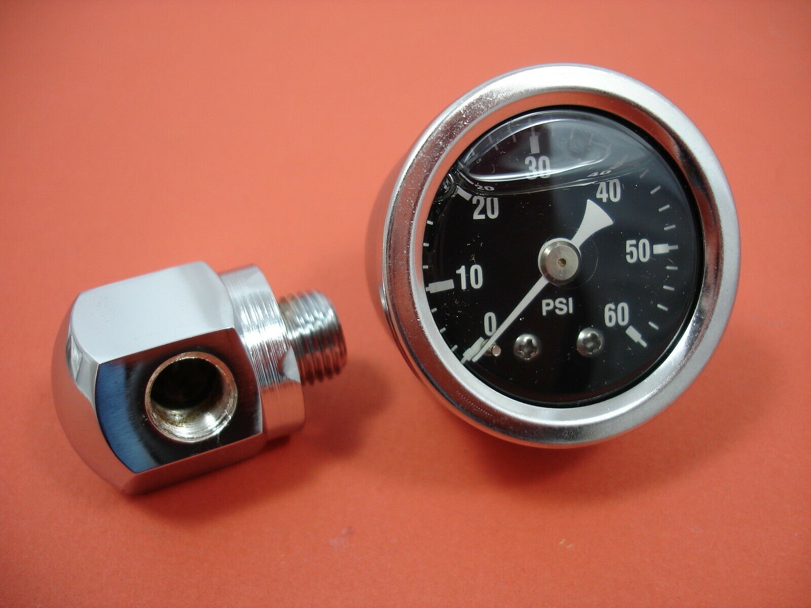 GAUGE OIL PRESSURE HARLEY SHOVELHEAD IRONHEAD SPORTSTER ROCKER BOX ...