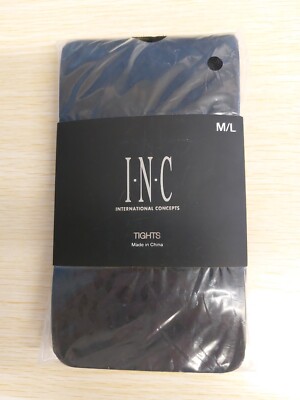 INC International Concepts Tights Black Leo Med-Large 5'2"-6'0" wt 165 ...