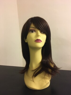 KOKO Full Wig Synthetic Hair High Quality Medium Straight Wig 16" with ...