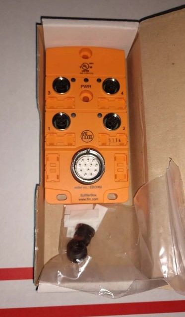 IFM EFECTOR EBC002 Splitter Box M12 4-Ways 10-30V DC 12A Ships from USA ...
