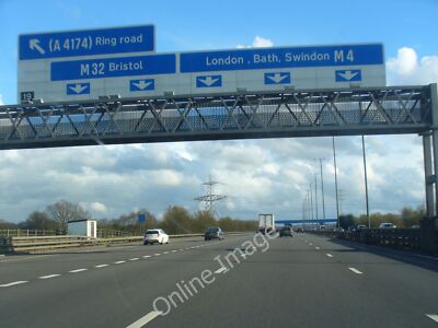 Photo 12x8 Motorway Lanes Great Stoke Approaching the M4 / M32 Junction ...