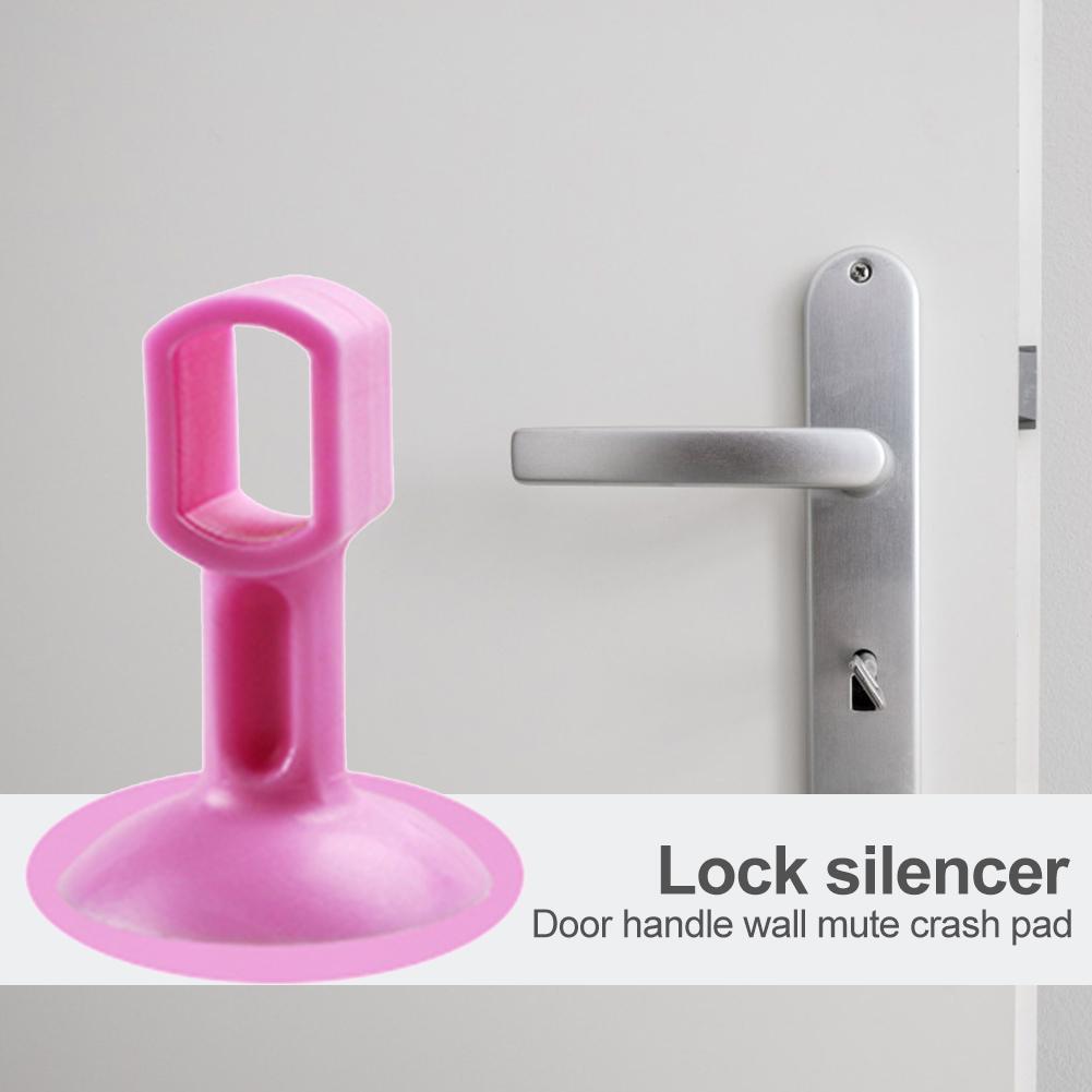 2pcs Doorknob Wall Mute Crash Pad Cushion Door Handle Lock Silencer ...