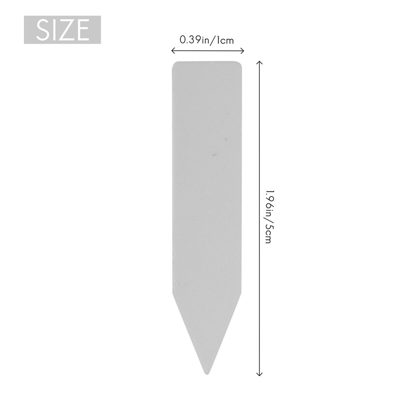 500 Pcs Reusable Pvc Plant Tag Label Tree Fruit Seedling Garden ...