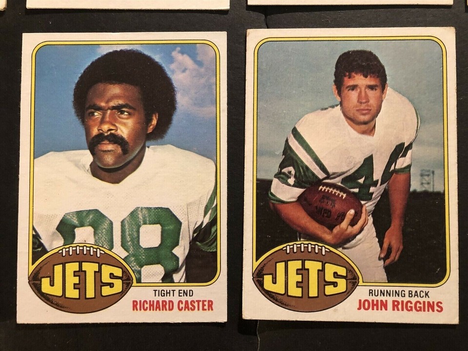 1976 Topps NEW YORK JETS Team Set JOHN RIGGINS Richard CASTER Burgess ...