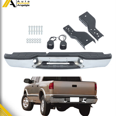 Rear Step Bumper Assembly Chrome For Chevy S10 GMC Sonoma Fleetside ...