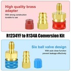 R1234YF to R134A Adapter Kit Quick Couplers High/Low Side Conversion ...