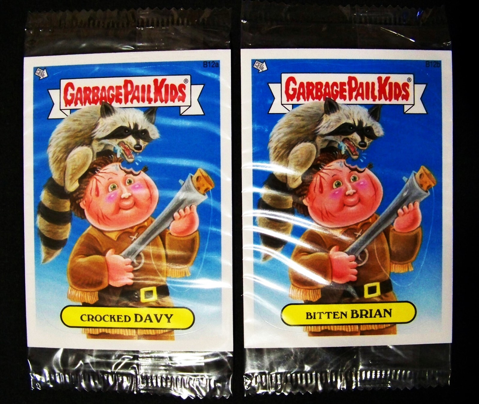 GPK 2013 Series BNS 2 Bonus Cards #B12a Crocked DAVY #B12b Bitten BRIAN ...