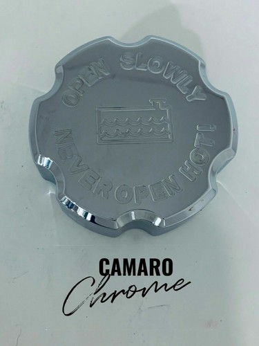 CAMARO CHROME RADIATOR CAP COVER "OPEN SLOW" ENGRAVED 2010-2014 ...