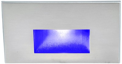 WAC LEDme 5" Wide Stainless Steel Horizontal Blue LED Step Light | eBay