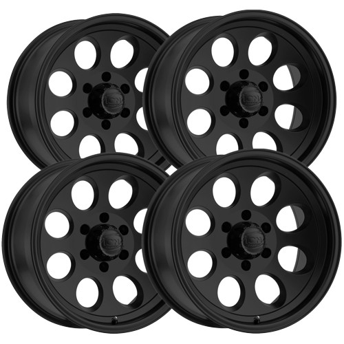 (Set of 4) Ion 171 16x8 8x6.5" -5mm Matte Black Wheels Rims 16" Inch | eBay