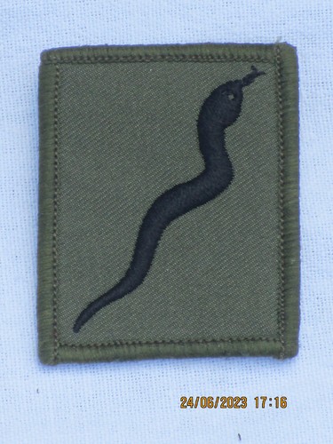 101 Logistic Brigade , Patch , TRF ,Abzeichen, Black Adder,oliv ...