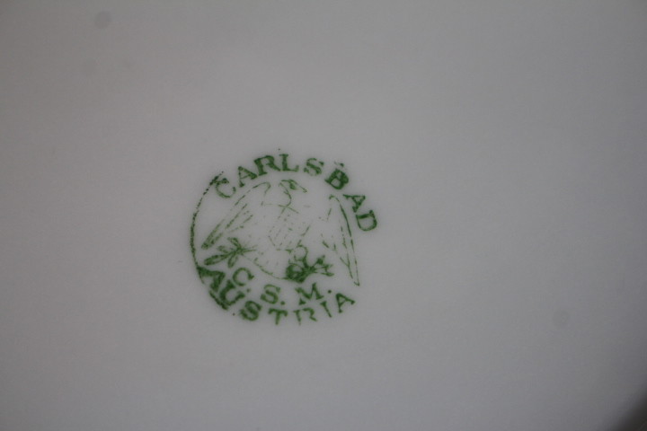 1920's Set of 7 Carlsbad Blue Flowers w/Wheat 7 1/2" Salad/Dessert ...