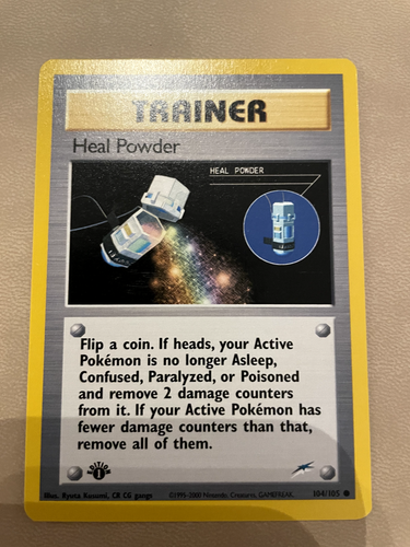 Pokemon Cards Heal Powder 104/105 Neo Destiny 1st Edition NM | eBay