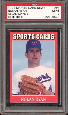 1991 Sports Cards News Baseball #P3 Nolan Ryan Allan Kaye's PSA 9 | eBay