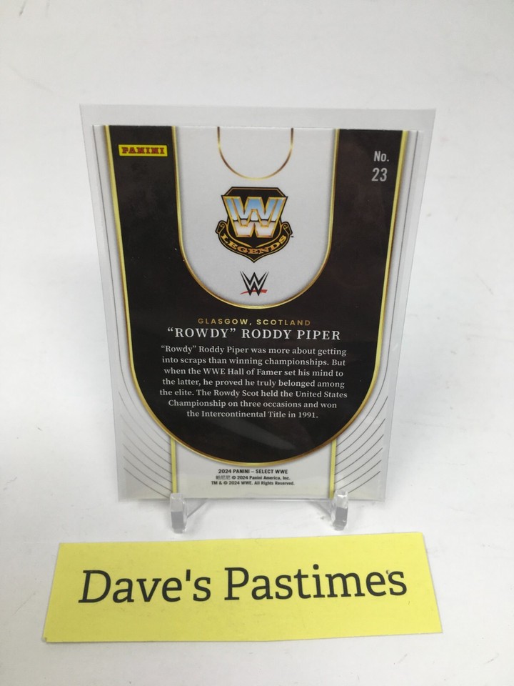 2024 Panini Select WWE "Rowdy" Roddy Piper Icons 23 Insert WWF WCW | eBay