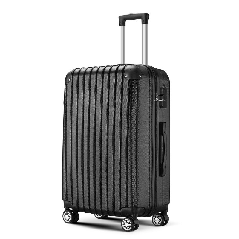 28" Luggage Suitcase Code Lock Hard Shell Travel Carry Bag Trolley ...