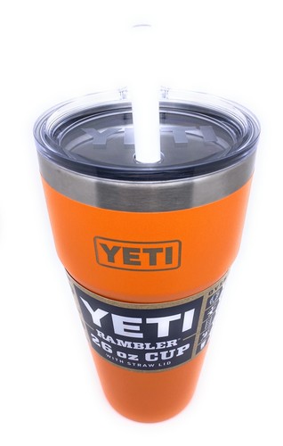 Yeti 26 oz Straw Cup King Crab Orange New Stackable Rambler KCO Limited ...