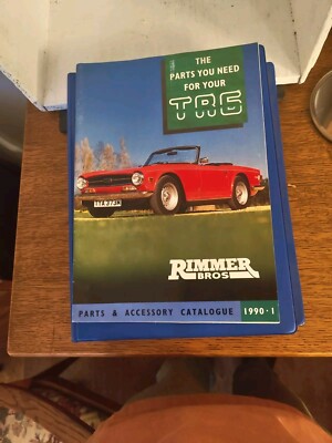 Rimmer Bros Triumph TR6 Parts And Accessories Catalogue 1990-91 | eBay UK