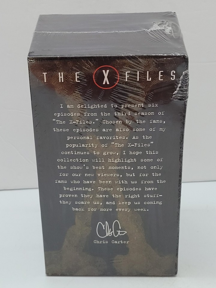 Vintage Sealed THE X-FILES Boxed Set Season 3 Vol. 5 (VHS, 1997) 3-Tape ...
