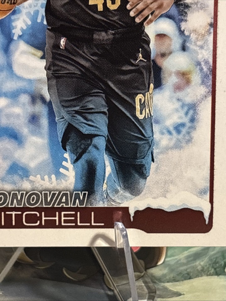 2025-26 TOPPS Basketball Holiday Donovan Mitchell Snow Variation #SSV ...