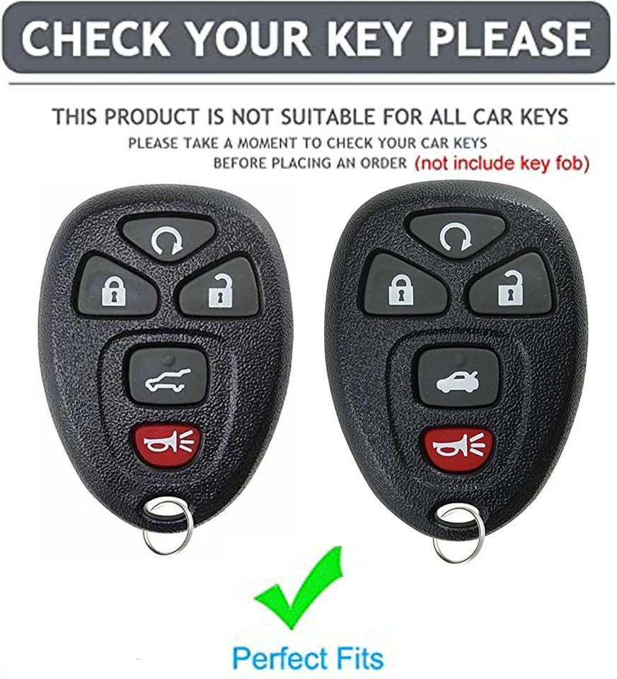TPU Key Fob Cover with Keychain Fit for SUV Remote Smart Key Shell ...