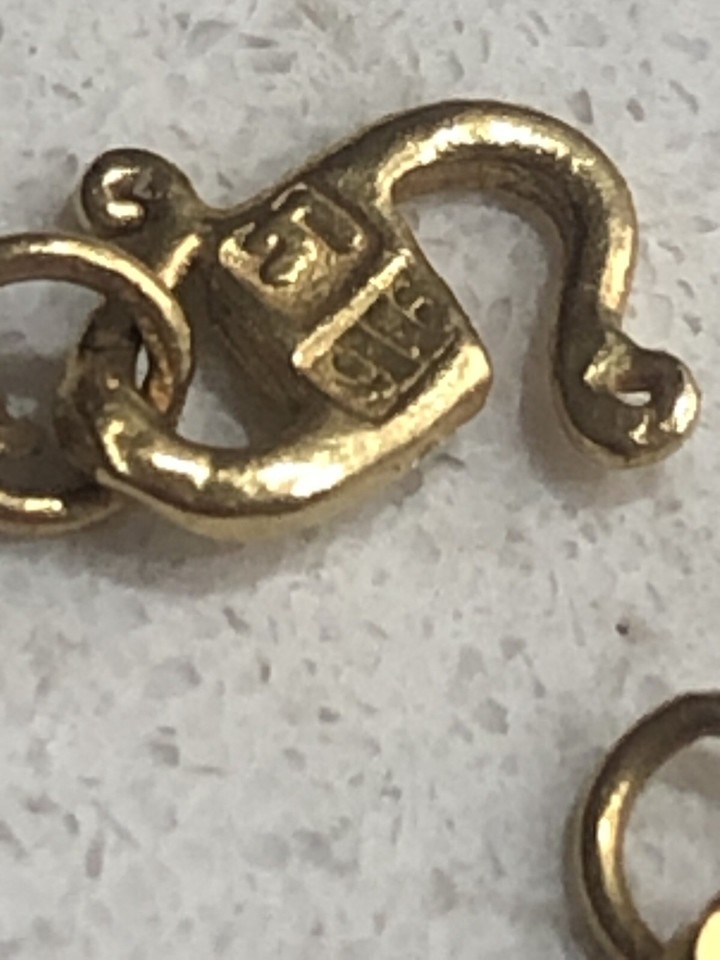 UPDATE NEW 916 22ct 3.2g Gold 48.5cm 2.5mm Singapore rope S-clasp chain ...