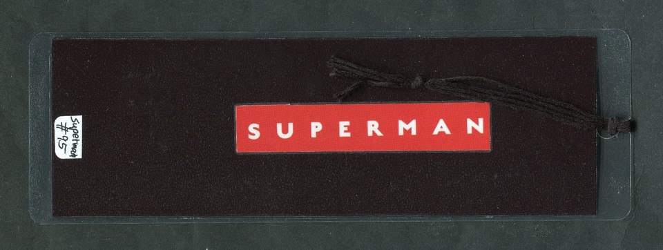 SUPERMAN, MAN OF STEEL COMIC BOOK ART, DOUBLE SIDED LAMINATED BOOKMARK ...