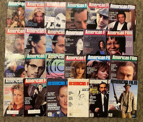 Lot 24 AMERICAN FILM Magazine 1984-1989 Nicholson Whoopi Close Turner ...