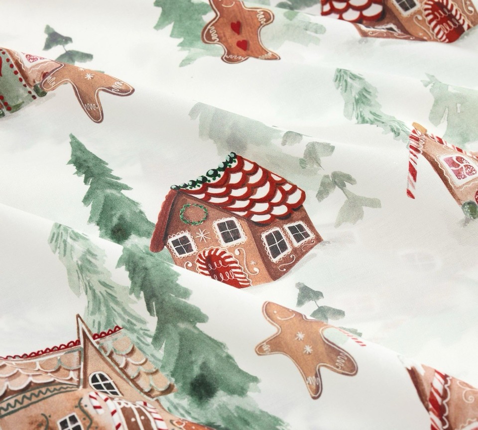 Pottery Barn~ Gingerbread Forest Sheet Set~King~NEW | eBay