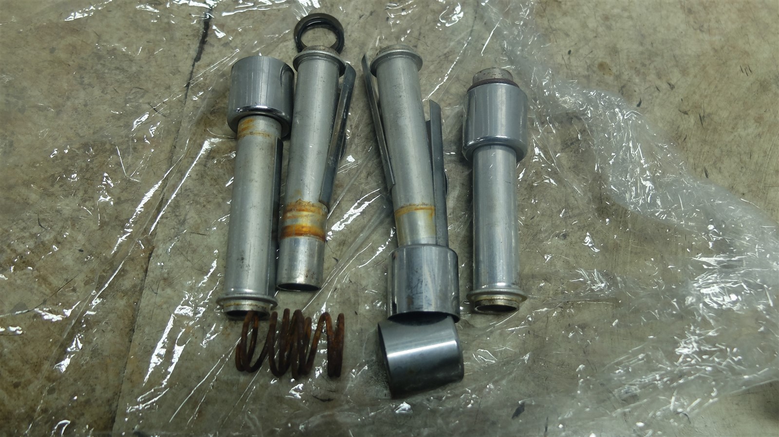 01 Harley Davidson FLSTFI Fat Boy Fatboy Pushrod Engine Push Rod Tubes ...