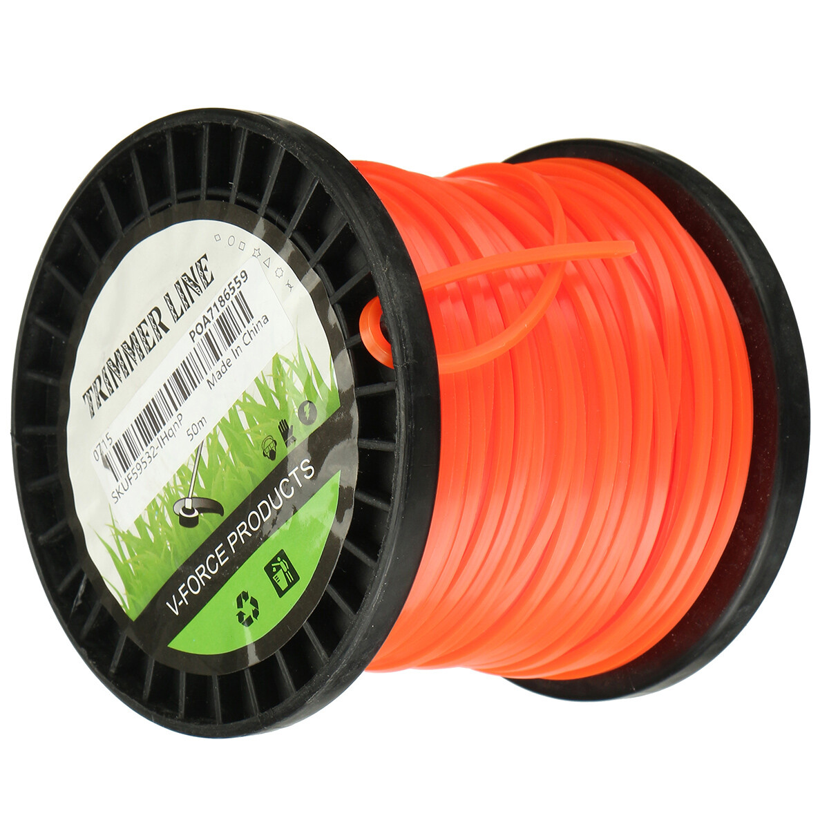 30m/50m/100m/215m Square Brushcutter Strimmer Trimmer Cord Line Wire 2 ...