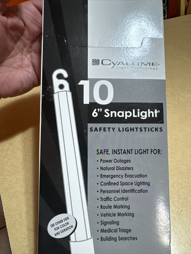 6 ” Snap Light Sticks, Safety Lights Ticks | eBay
