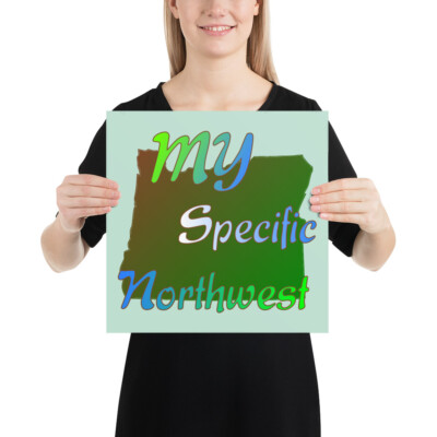 "Specific Northwest" Poster Oregon Pacific PNW Beaver Duck | eBay