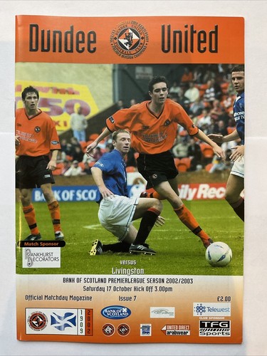 Dundee United v Livingston, 17th October 2002 | eBay UK