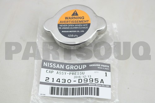 21430D995A Genuine Nissan CAP ASSY-RADIATOR 21430-D995A | eBay