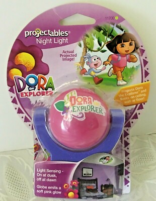 Dora The Explorer Projectables Night Light NIP Light Sensing 3-Ft ...