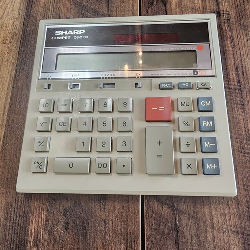 Sharp Compet QS-2130 12-Digit Desktop Financial Calculator Solar ...