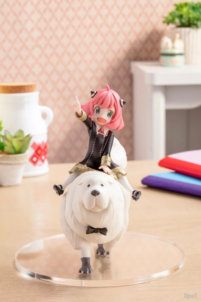 14cm SPY×FAMILY Anya "Bond" Anime Figure Riding Dog PVC Collectible ...