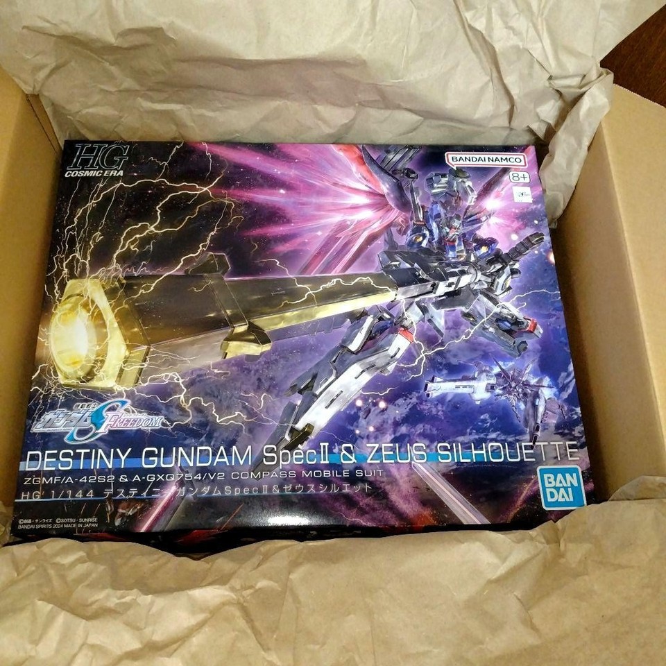 HG Destiny Gundam Spec II & Zeus Silhouette unbuilt plastic model kit ...
