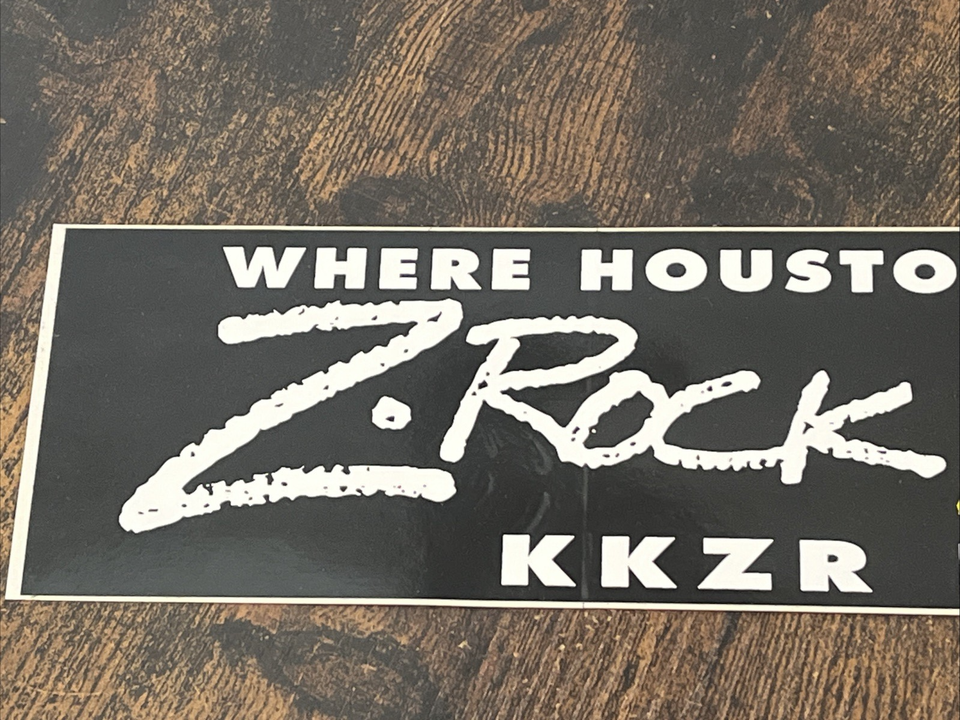 Vtg 1990's Z Rock 106.9 KKZR FM Radio Station Decal Bumper Sticker 11 ...